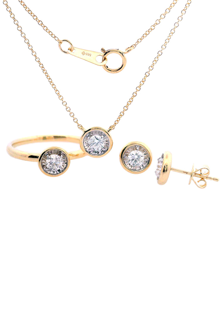 Diamond Set Chain Pendant (DSCP-251) – Karat World