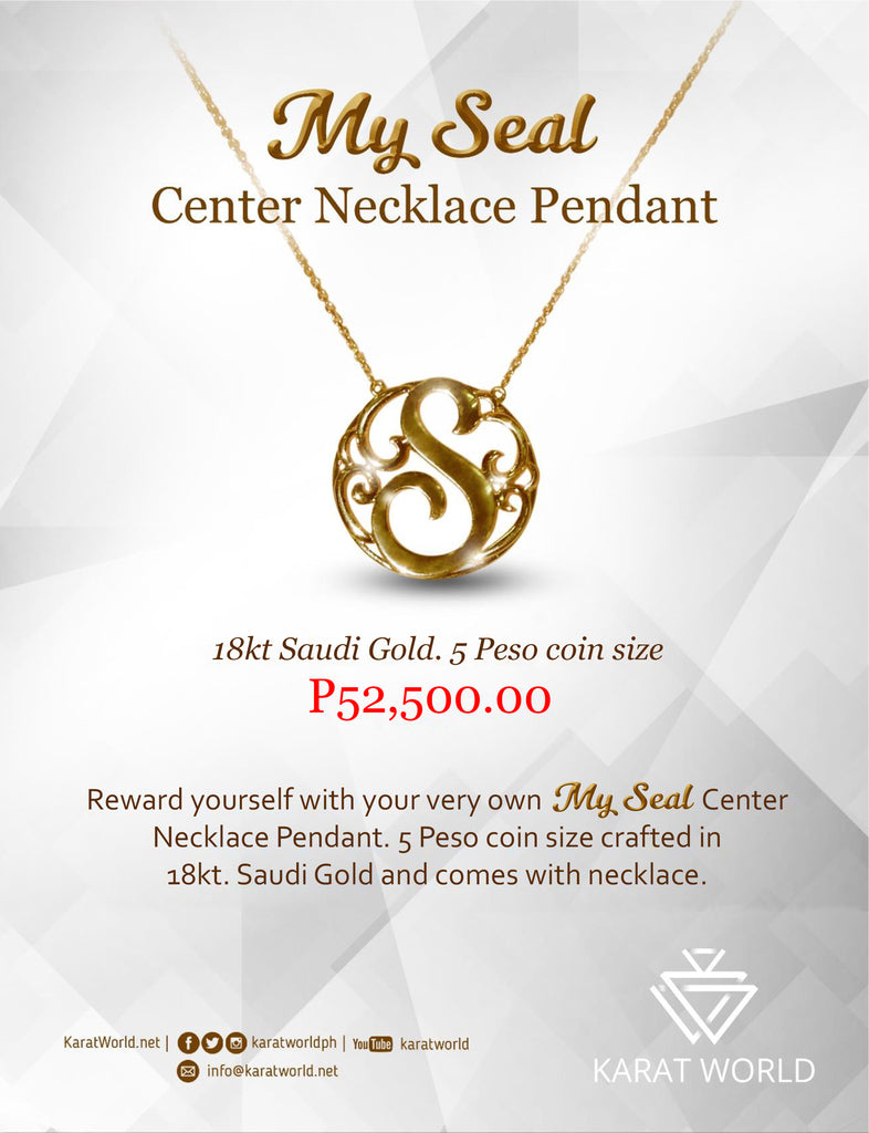 My Seal Center Necklace Pendant – Karat World